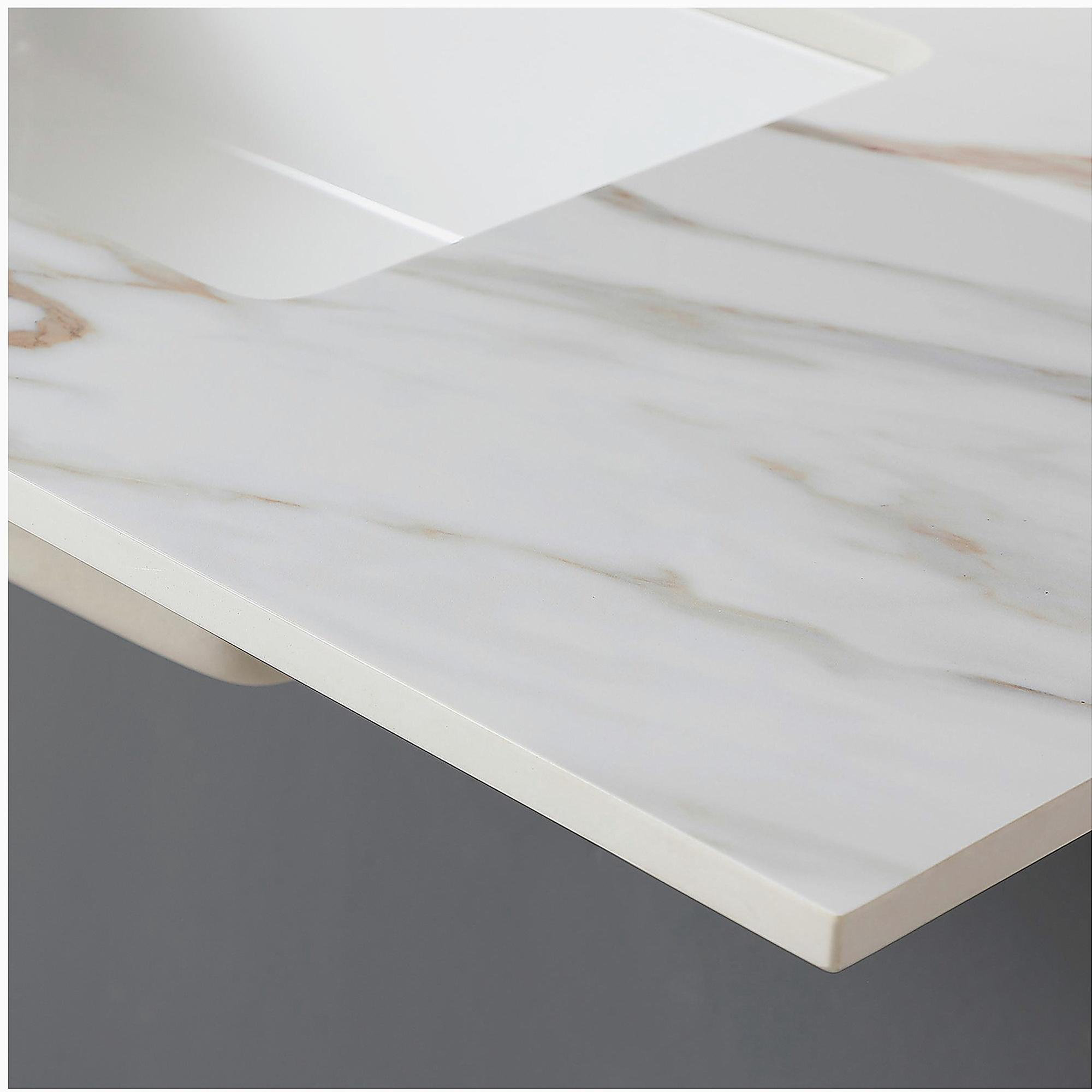 Z-Chaoup 43-inch marble dressing table top, bathroom dressing table top ...