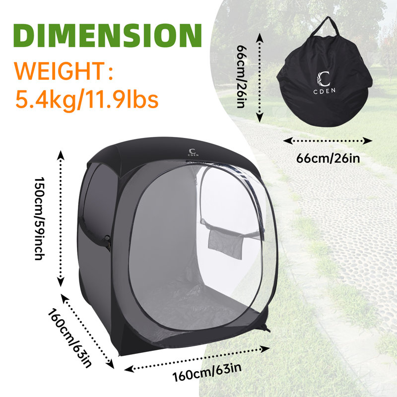 WGOS Waterproof Sports Pod Tent with Top Stand, Clear View, for Outdoor ...