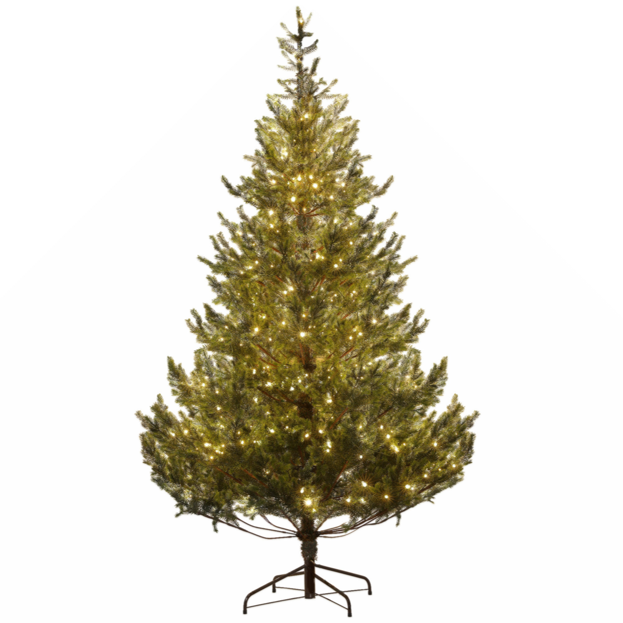 Alcott Hill® 7Ft Artificial Prelit Christmas Tree, Sparse Realistic ...