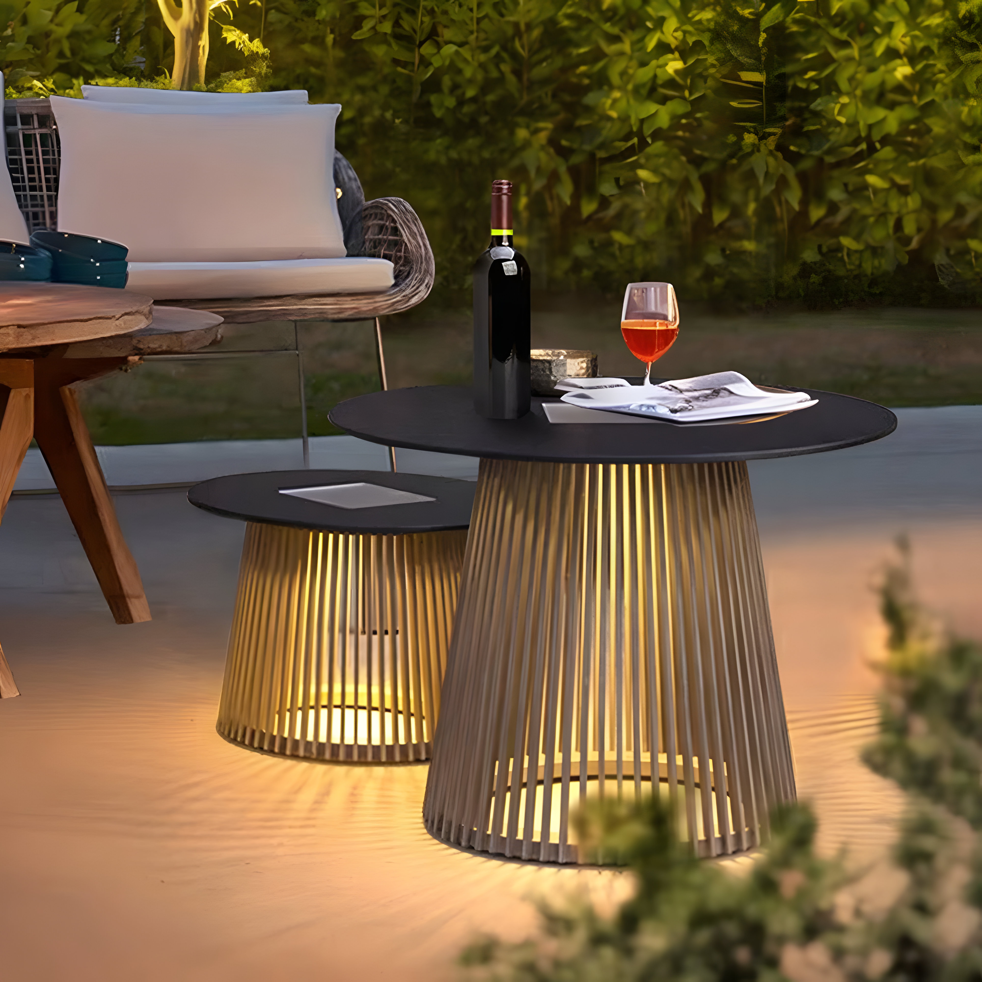 VIVZONE Integrated Led Floor Lamp End Table - Wayfair Canada