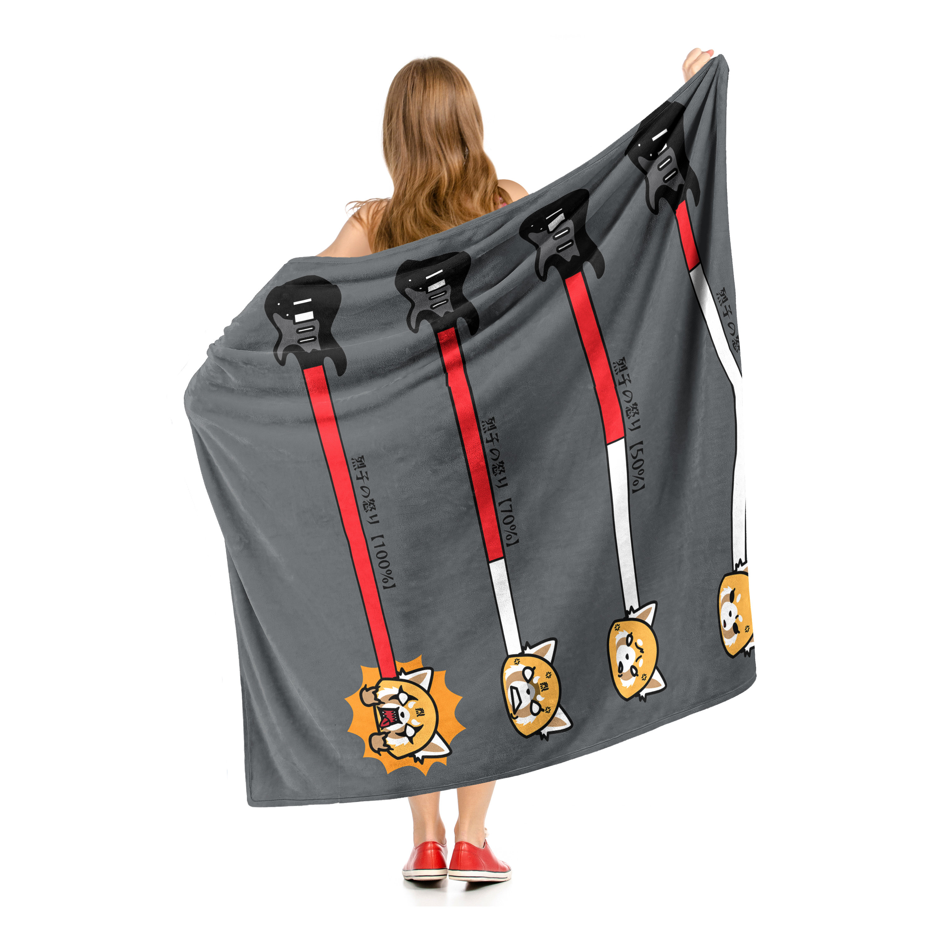 Northwest Aggretsuko Rage Meter Throw | Wayfair