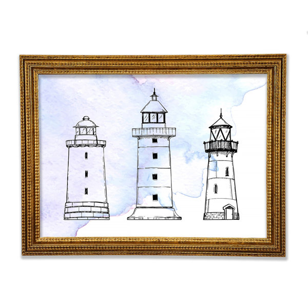 Bright Star The Structure Of The Lighthouses - Single Picture Frame Art ...