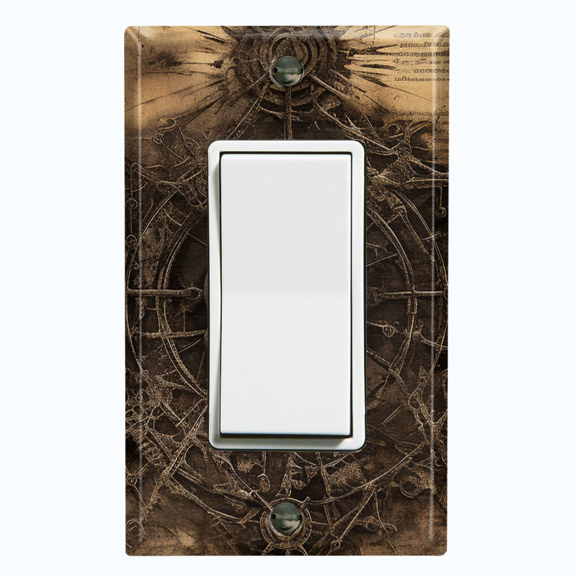 WorldAcc Metal Light Switch Plate Outlet Cover (Skull Map Voyage ...