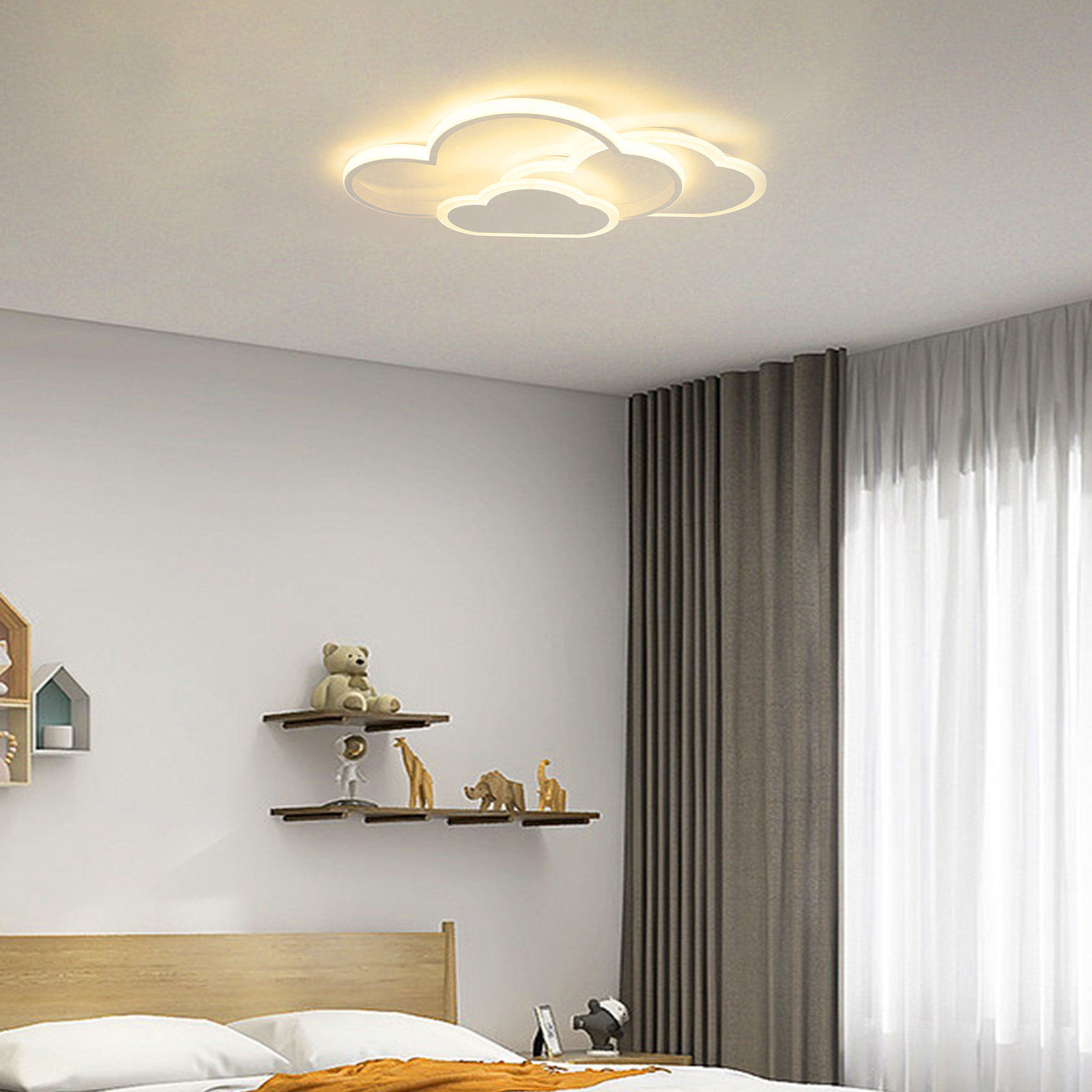 Orren Ellis Cloud-shaped Ceiling light Living Room Children's room Lamp ...