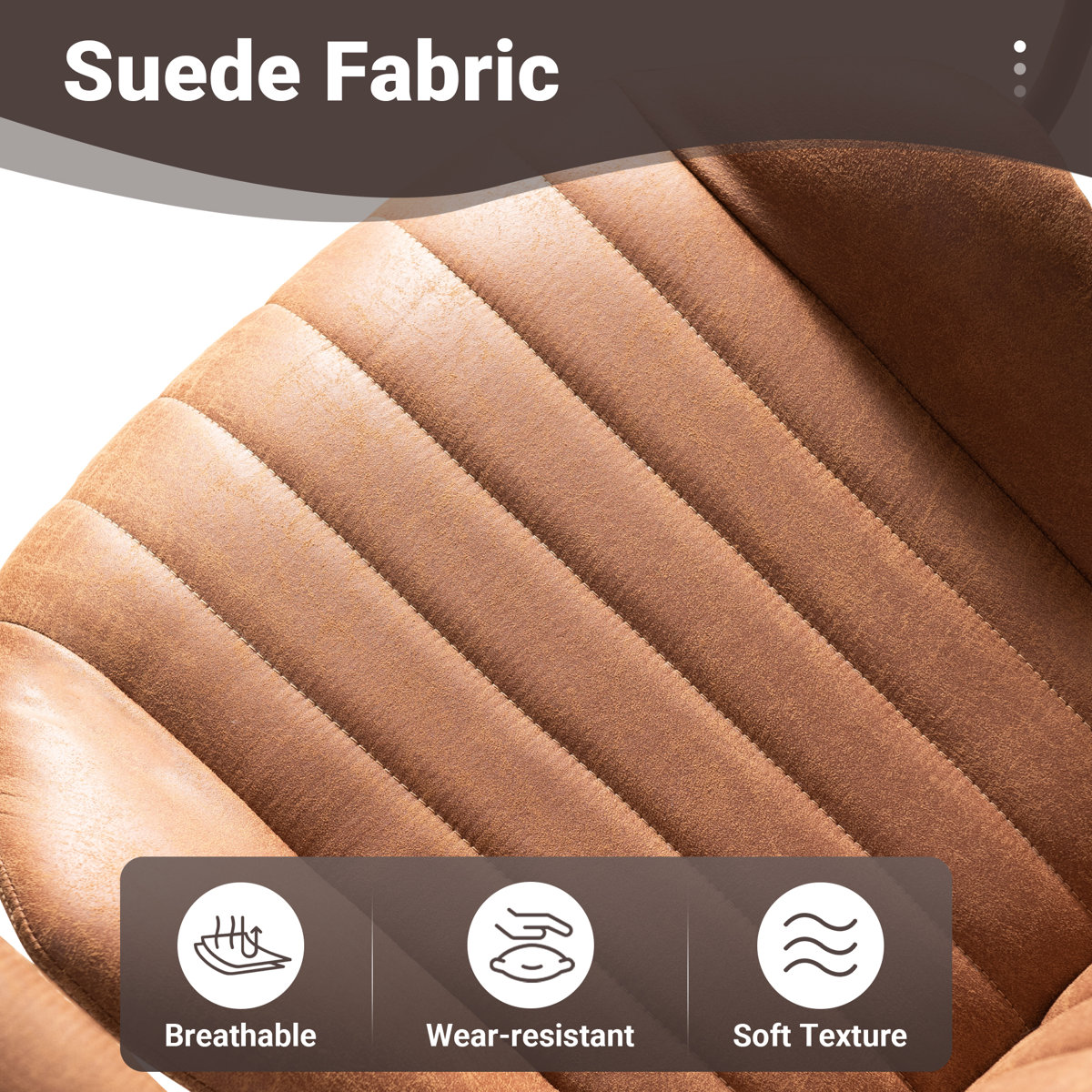 17 Stories Viola Ergonomic Suede Task Chair with Padded Arms & Reviews ...