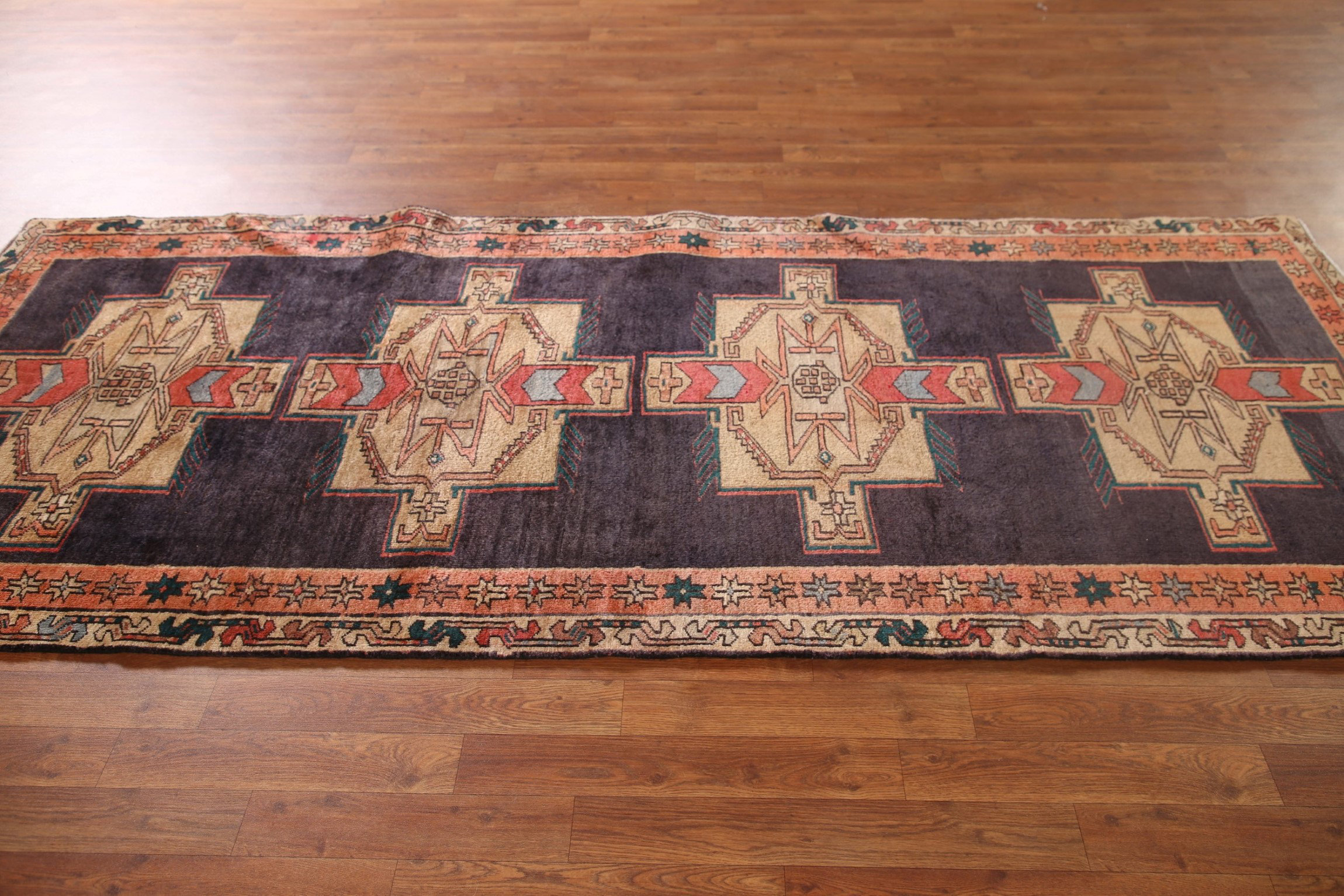 Bloomsbury Market Navy Blue Runner Rug 4x9 | Wayfair
