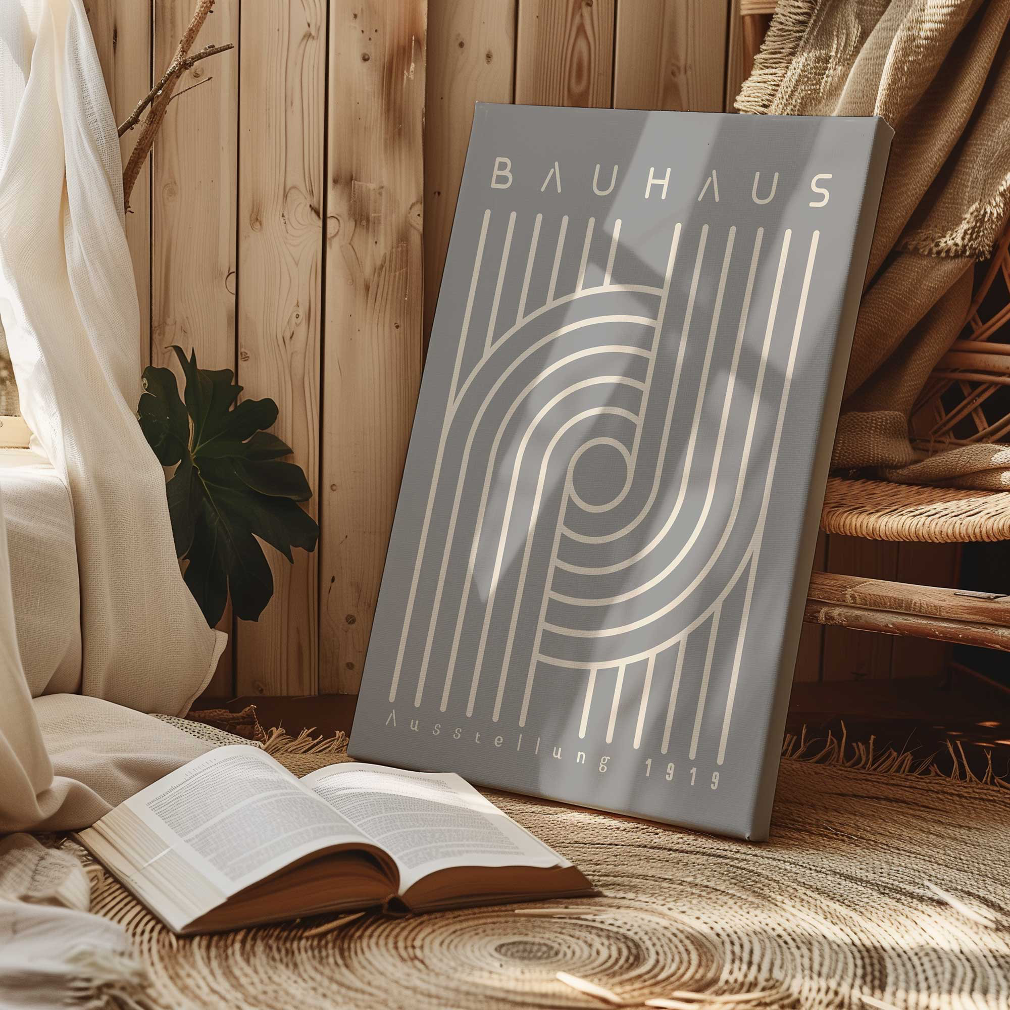 Wrought Studio™ Bauhaus 1919 Linear Harmony Print on Canvas | Wayfair