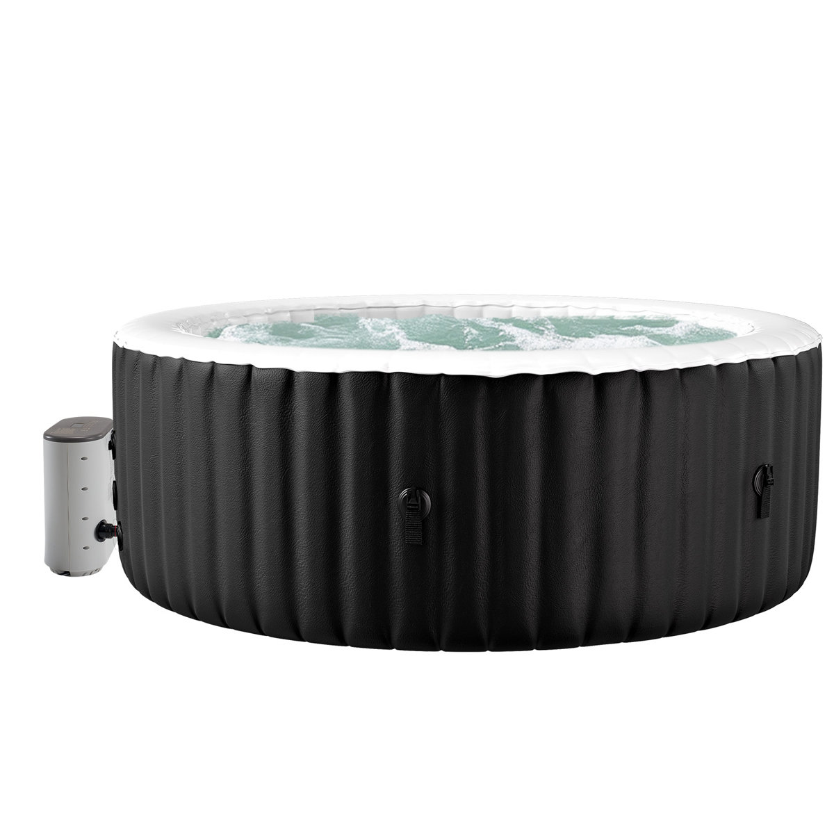 JTANGL 211 Gal. Hot Tub 72 In. X 72 In. X 26 In. Portable Blow Up Hot ...