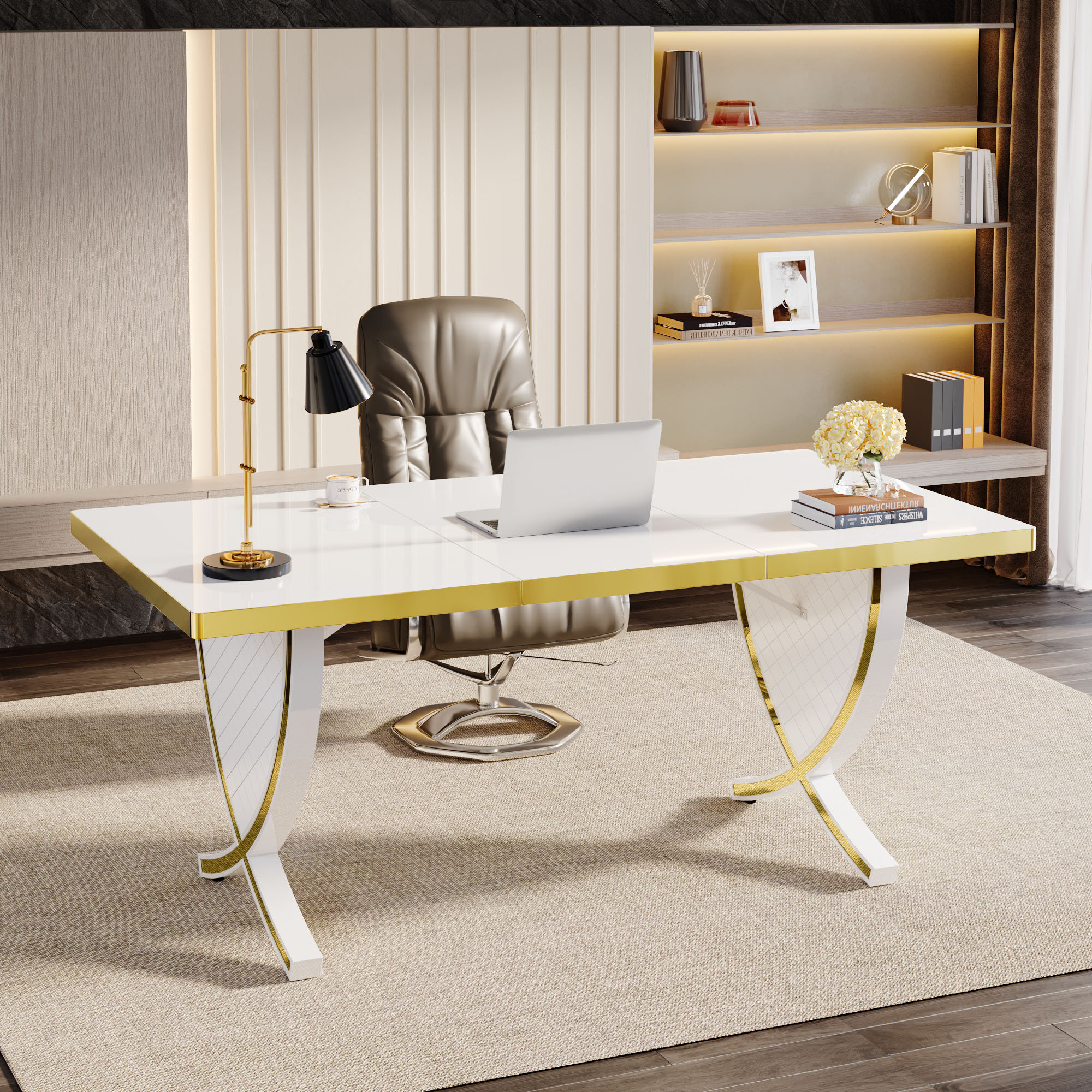 Mercer41 63" Modern Executive Desk | Wayfair
