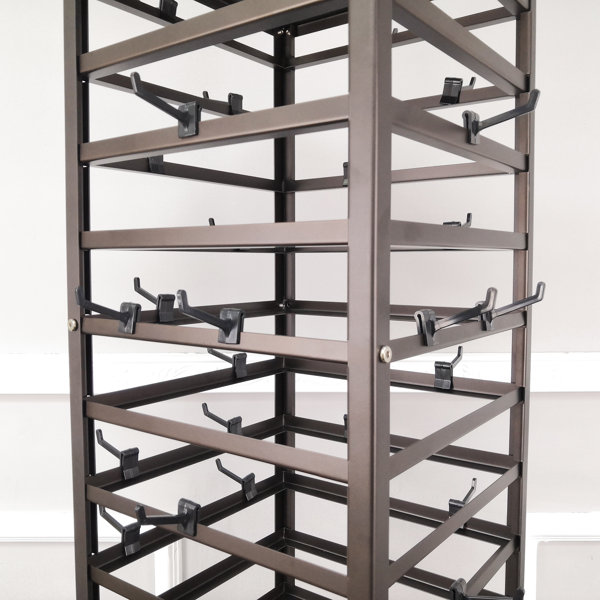 Rebrilliant Metal Spinner Rack 80 x 4" Hooks Sock Display Earring Card ...