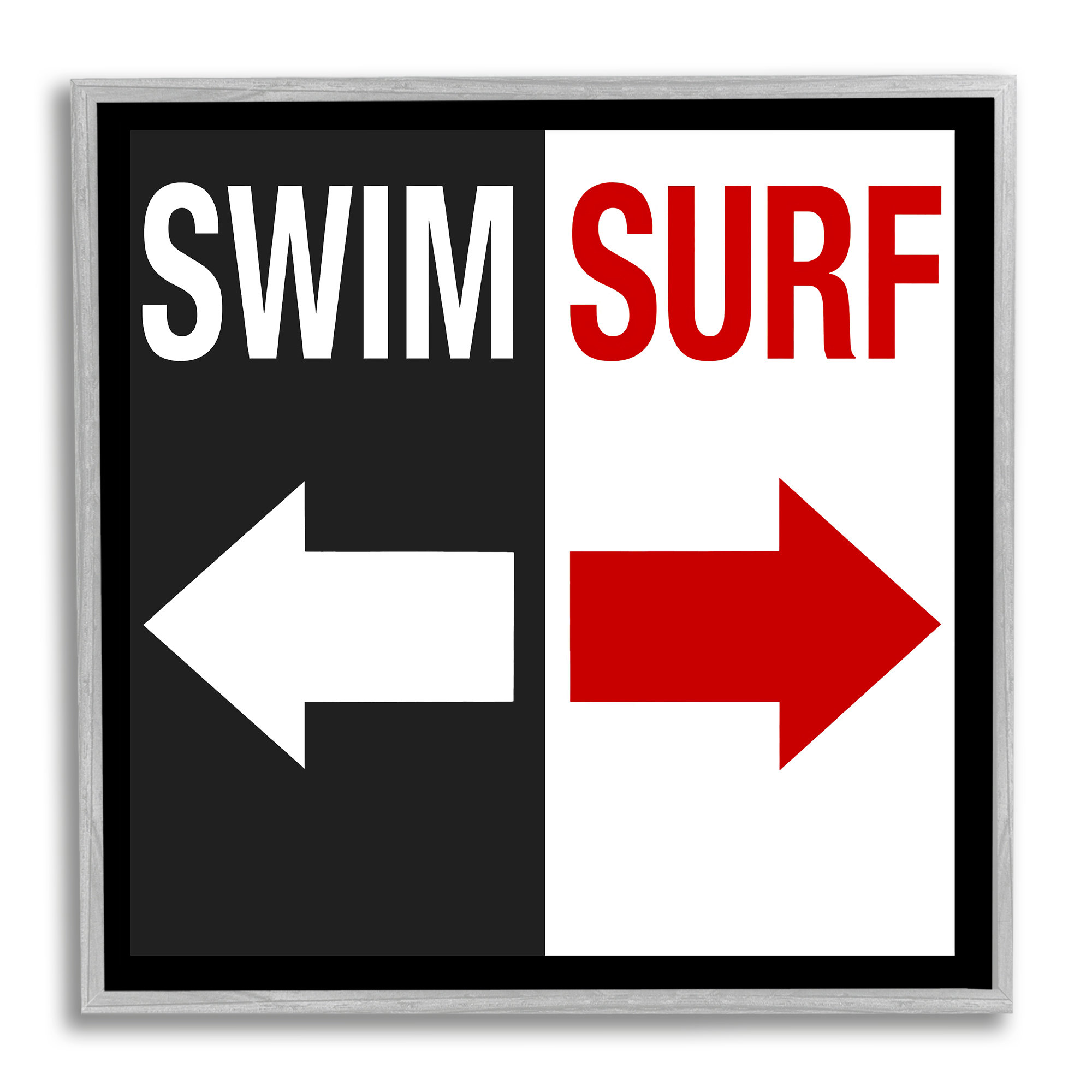 Stupell Industries Swim Surf Arrows Sign | Wayfair