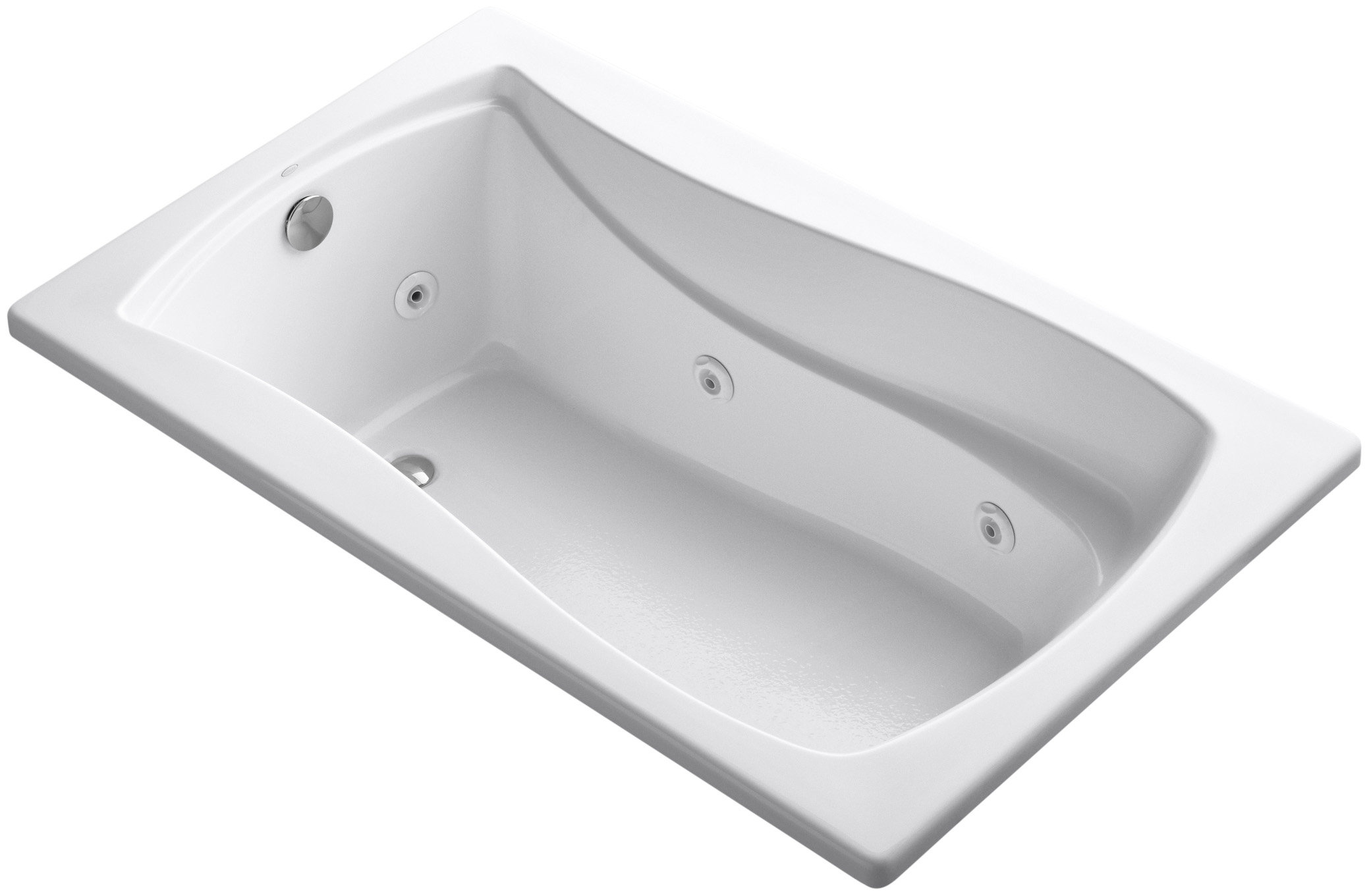 Kohler Mariposa® 60" x 36" Drop in Whirlpool Acrylic Bathtub - Wayfair ...