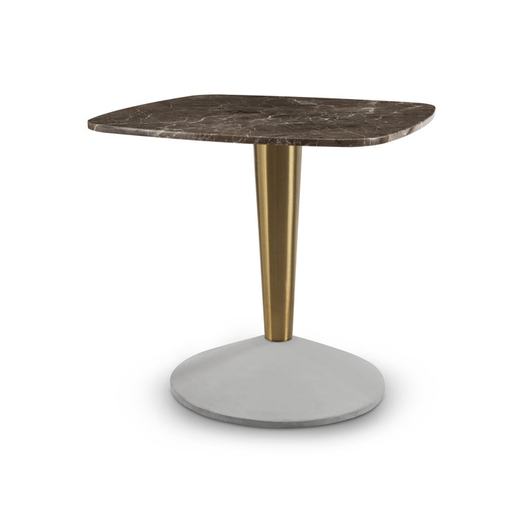 Canora Grey Lorrain 80cm Genuine Marble Pedestal Dining Table | Wayfair ...