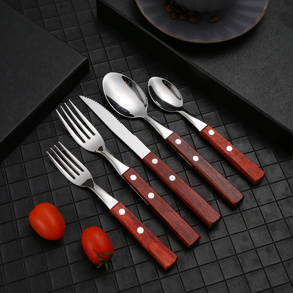Latitude Run® Sahrish Stainless Steel Flatware Set - Service for 8 ...