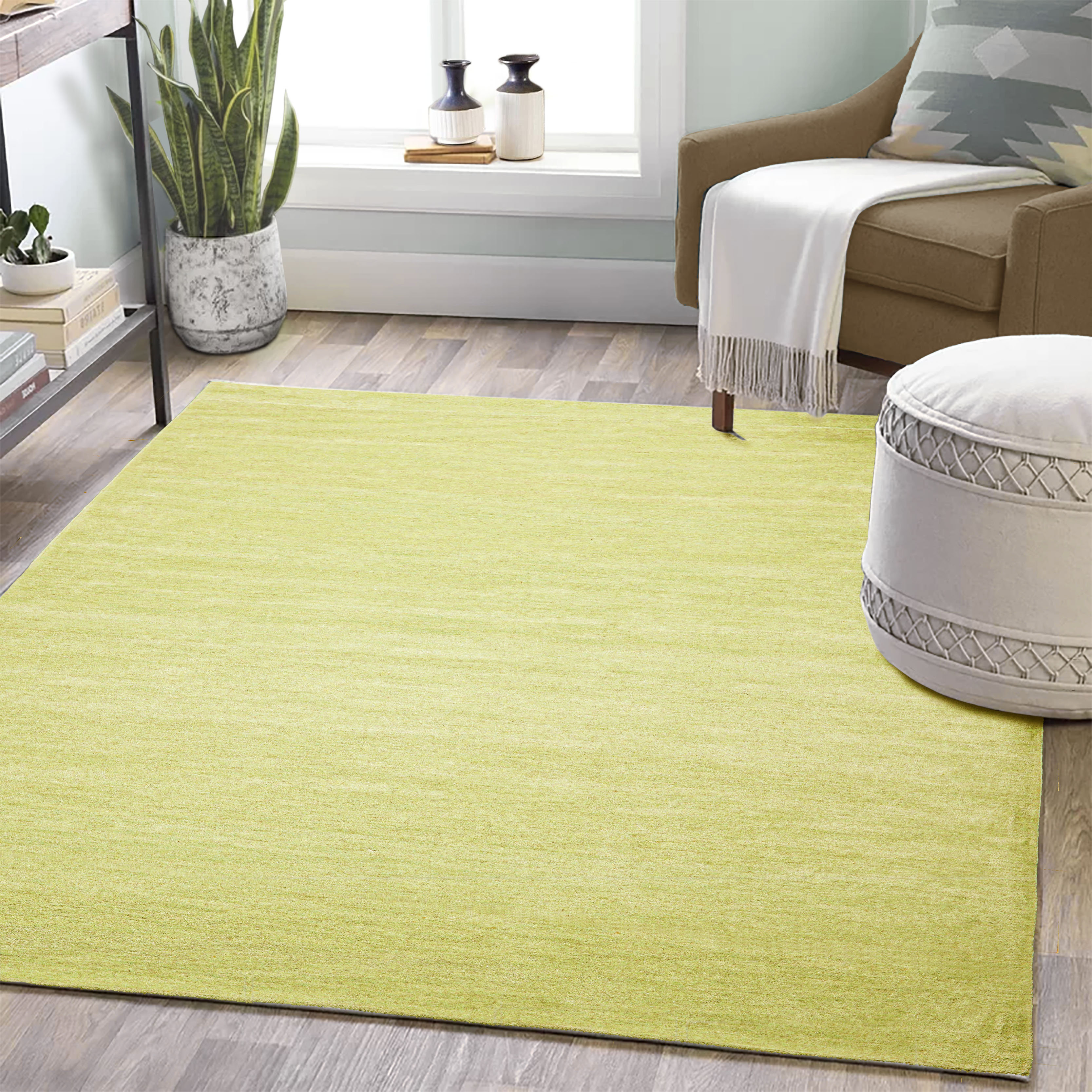 Latitude Run® Mogadore Handmade Tufted Wool Light Green Area Rug | Wayfair