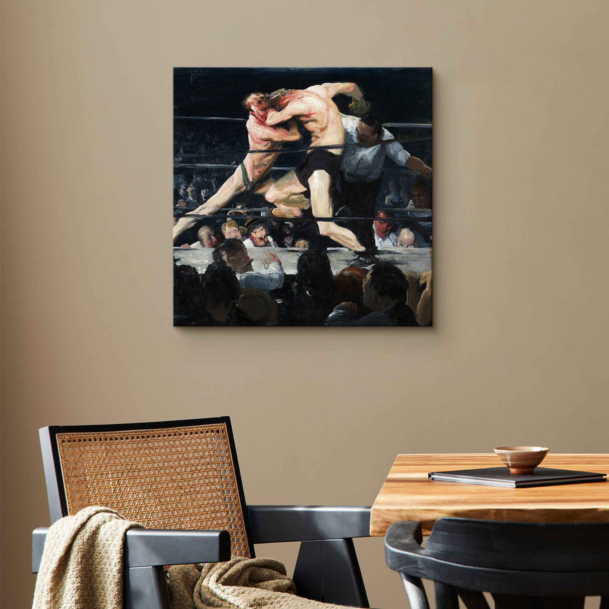 IDEA4WALL Intense Heavyweight Ring Battle Artwork, Retro Athletic ...