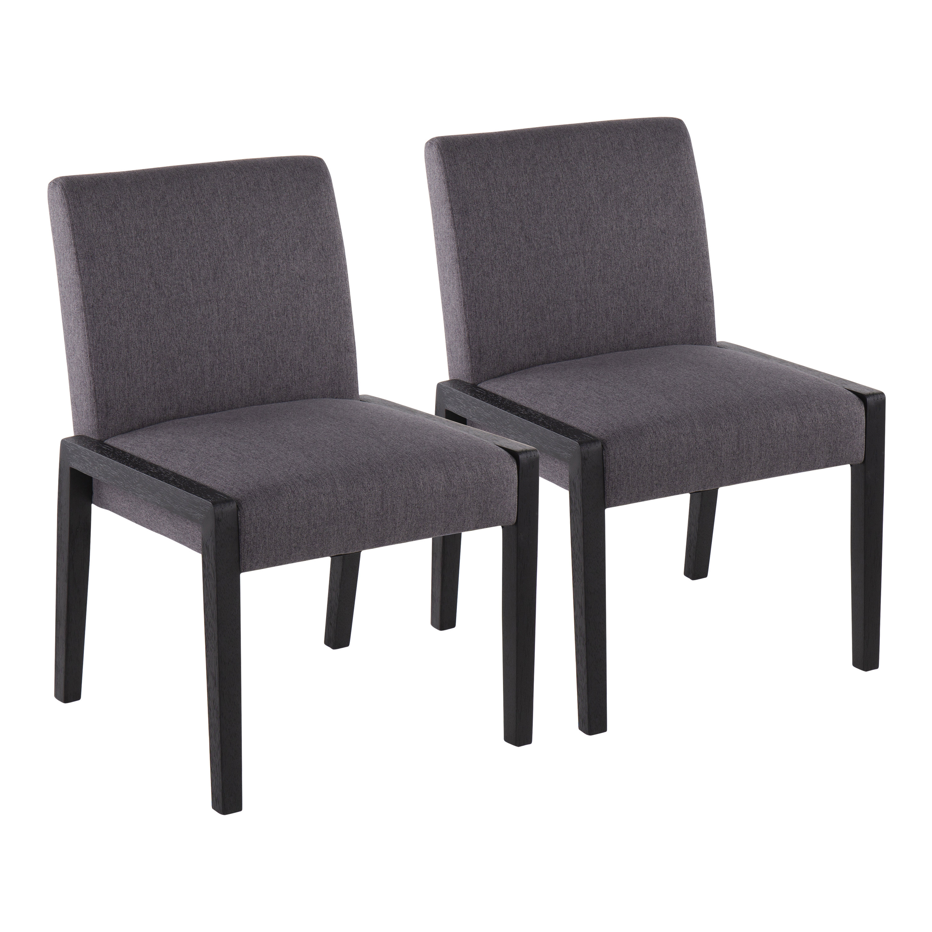 Ebern Designs Triolet Upholstered Parsons chair in Gray | Wayfair