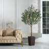 AllModern Altera UV Resistant Artificial Olive Tree for Indoor ...