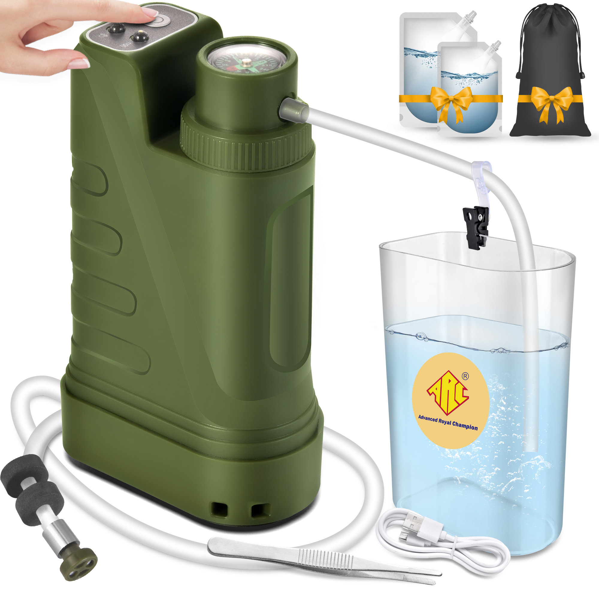 ARC Electric Portable Water Filter, Water Purifier Survival With ...
