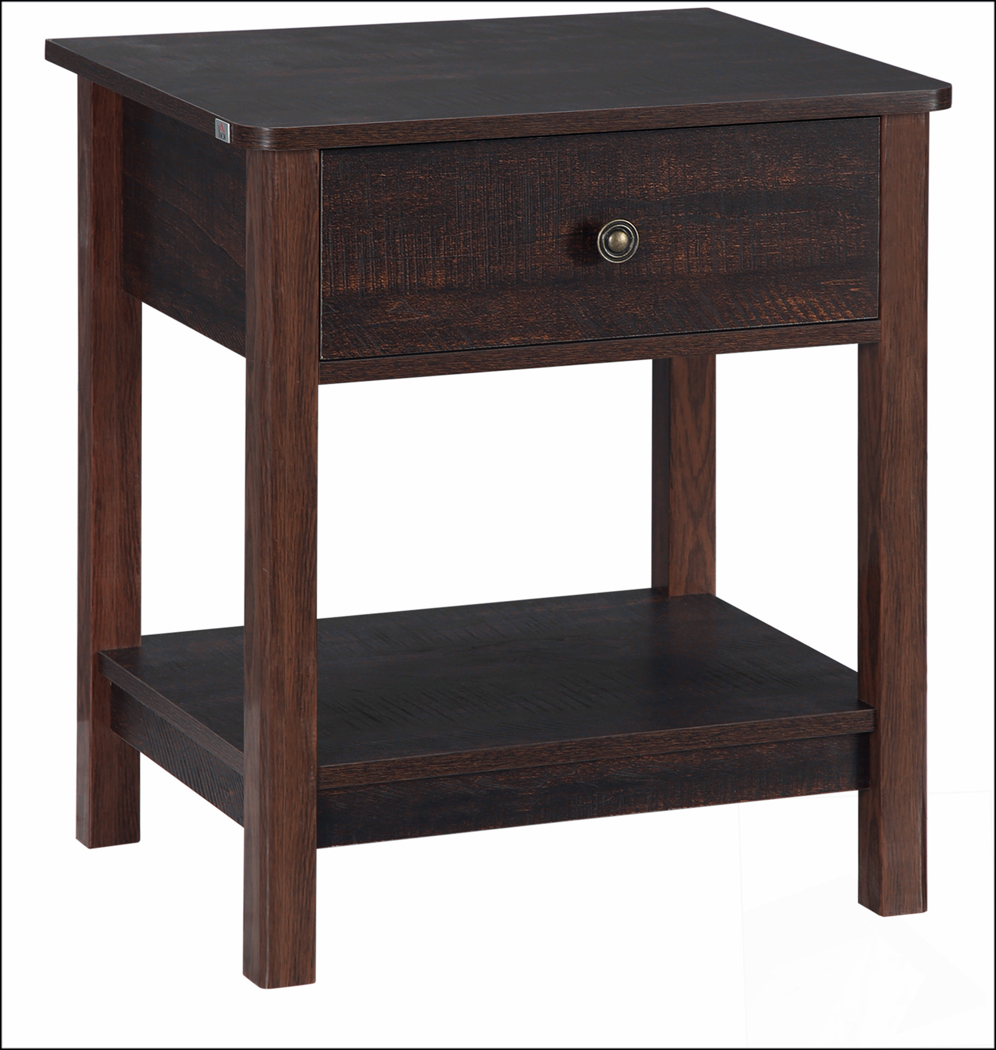 Red Barrel Studio® End Table with Drawer, Side Table with Top and ...