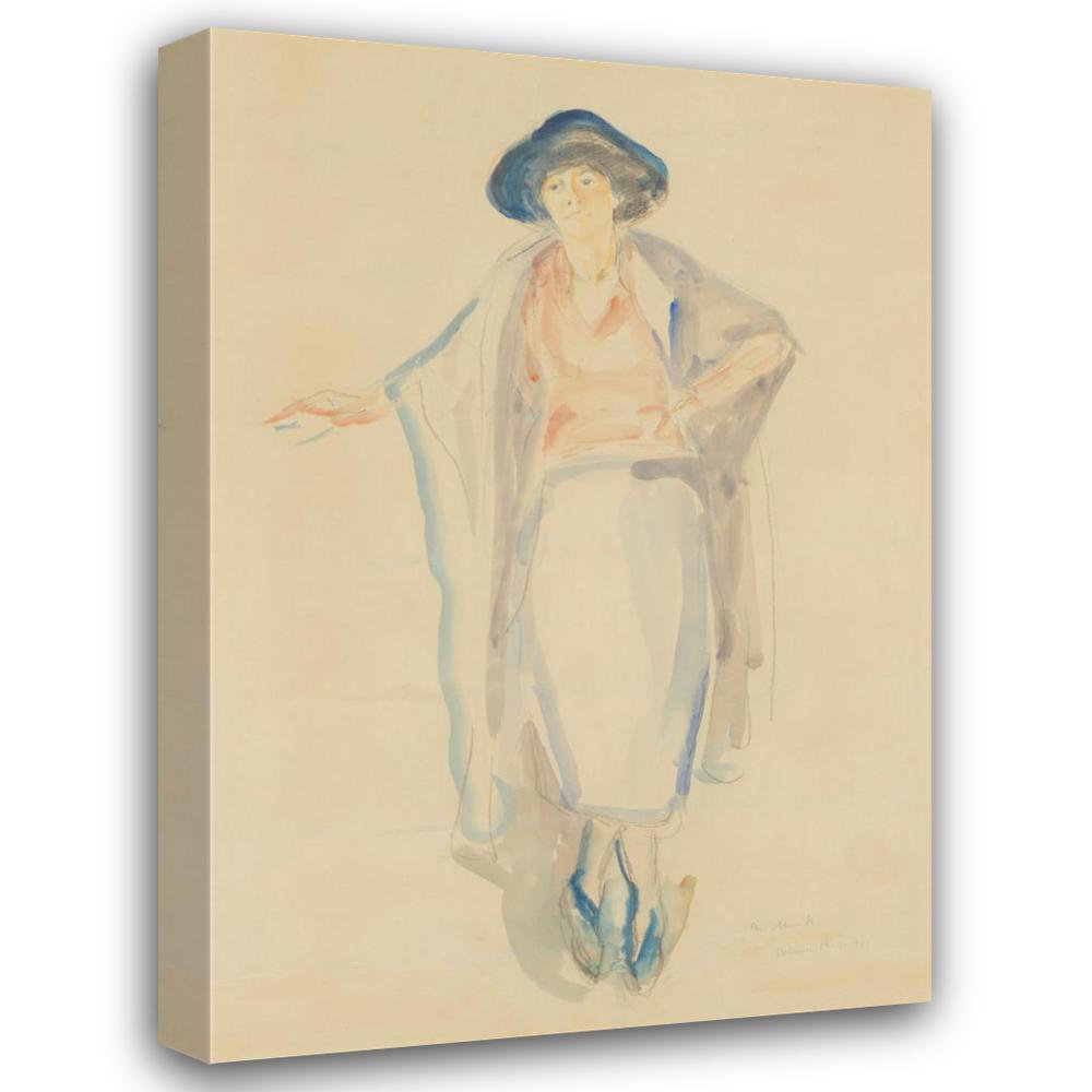 Lark Manor™ "Standing Woman with Hat" by Edvard Munch - Gallery Wrap ...