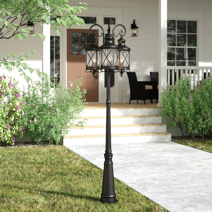 Lark Manor Richie Seeded Lamp Post (Full) & Reviews | Wayfair