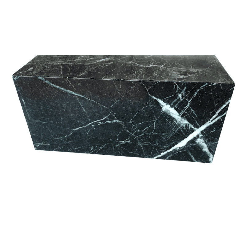 BETACH Genuine Marble Block Coffee table - Green Marble | Wayfair