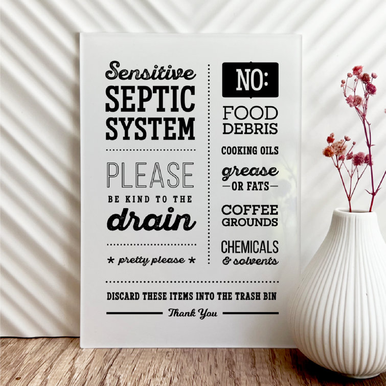 Reilly Originals Sensitive Septic System Please Be Kind to the Drain ...