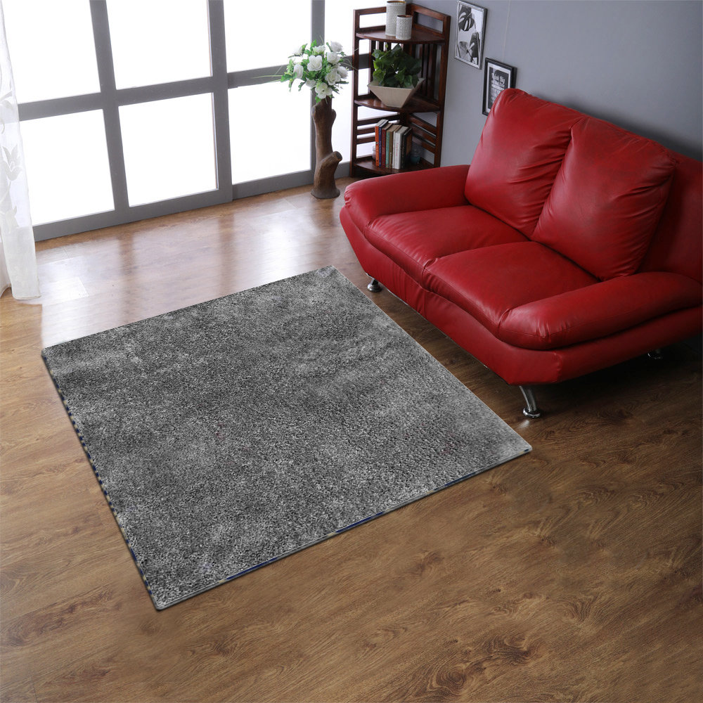 Everly Quinn HAND TUFTED SHAG POLYESTER ECO-FRIENDLY AREA RUGS - Silver ...