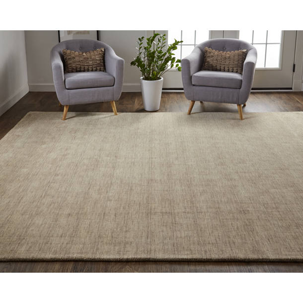 Wade Logan® Ameia Hand Loomed Wool Solid Color Rug & Reviews | Wayfair