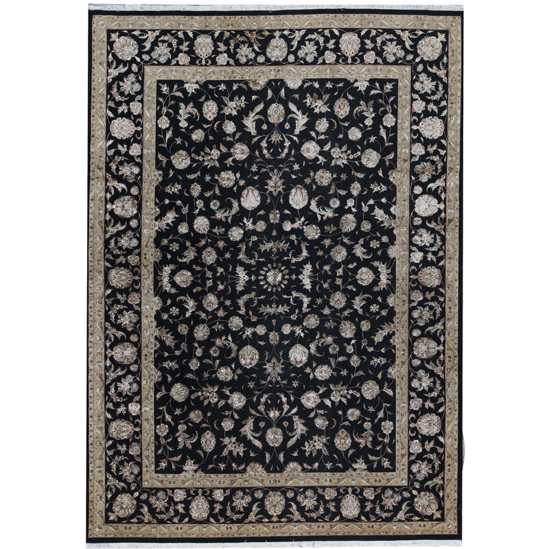 Bokara Rug Co., Inc. Hand-Knotted High-Quality Blue and Black Area Rug ...