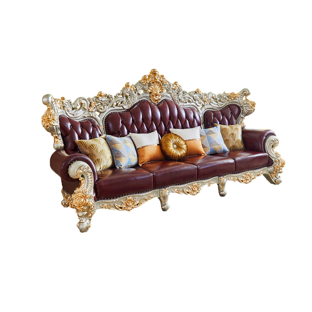 Romero European Style Luxury Sofa 122'' Rolled Arm Sofa | Wayfair