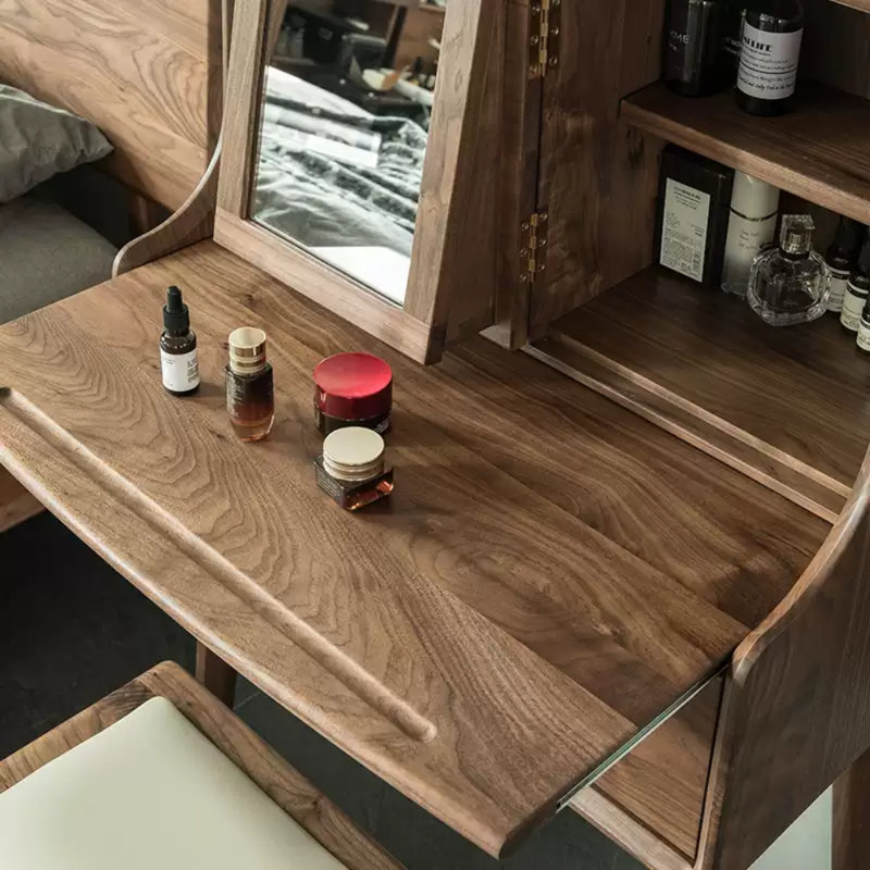 parkerlees Retro Light Luxury Solid Wood Dressing Table | Wayfair