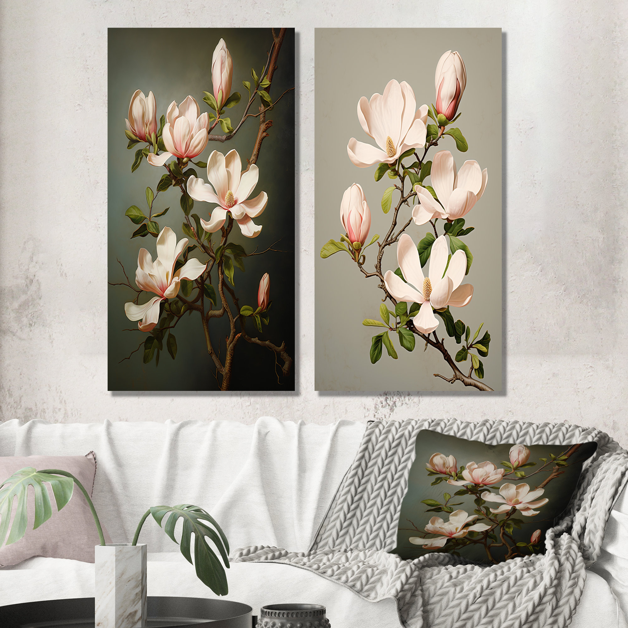 Red Barrel Studio® Magnolias Meditation - Magnolias Wall Art Living ...