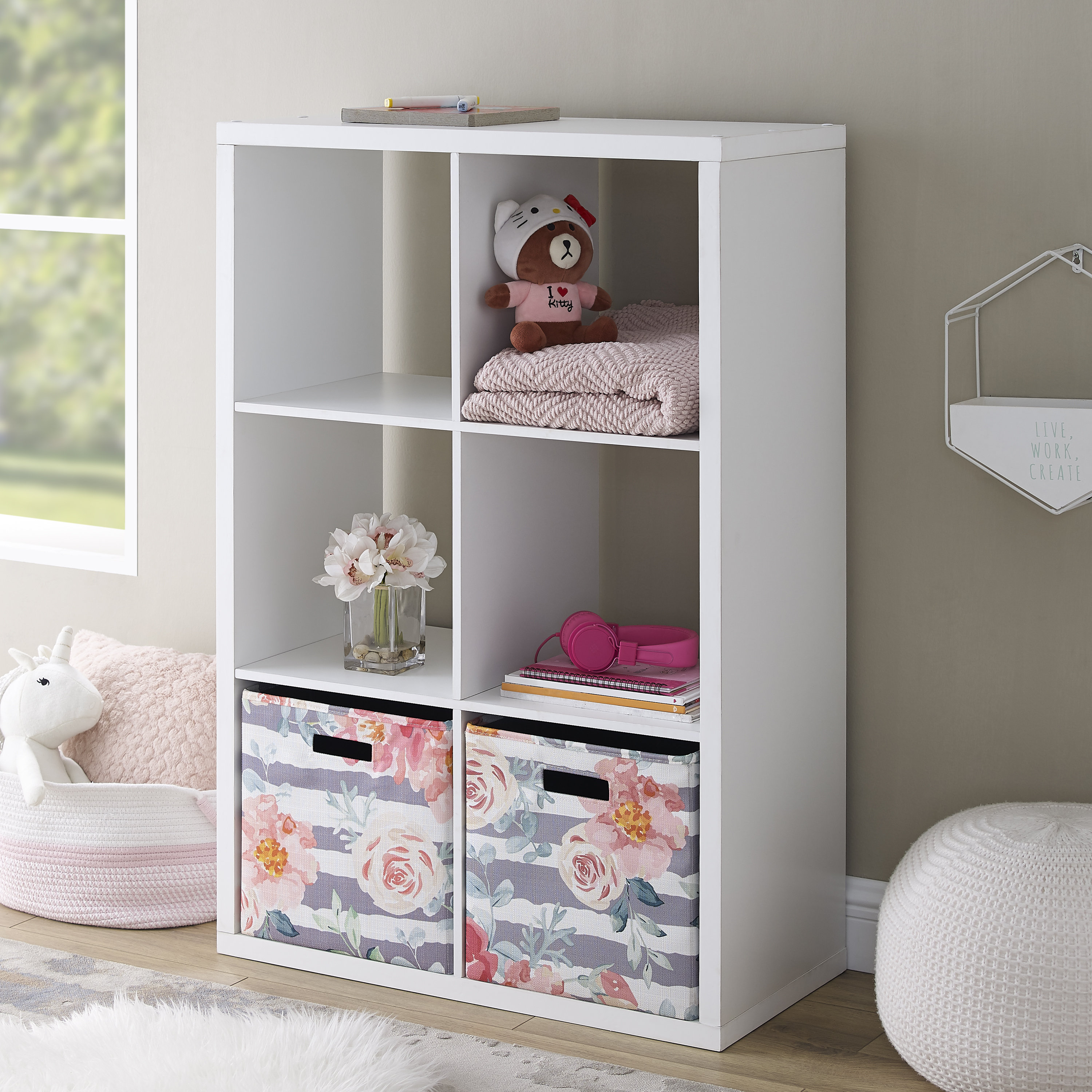 Wade Logan Hamlett 30" W x 44" H Cube Bookcase & Reviews - Wayfair Canada