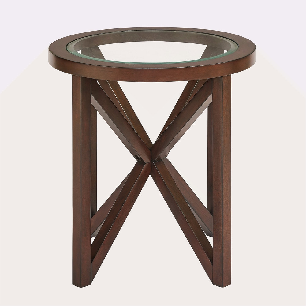 Ebern Designs Modern Simple Glass Coffee Table, Tempered Glass Coffee ...