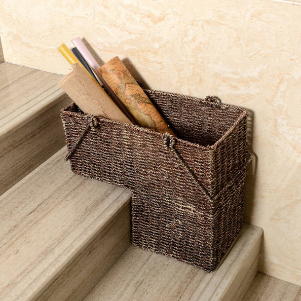 Bay Isle Home Wicker Stair Step Basket & Reviews | Wayfair
