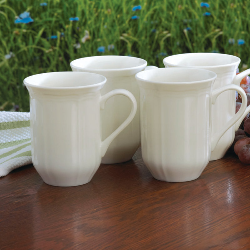 Mikasa Antique White 14 oz. Coffee Mugs & Reviews | Wayfair