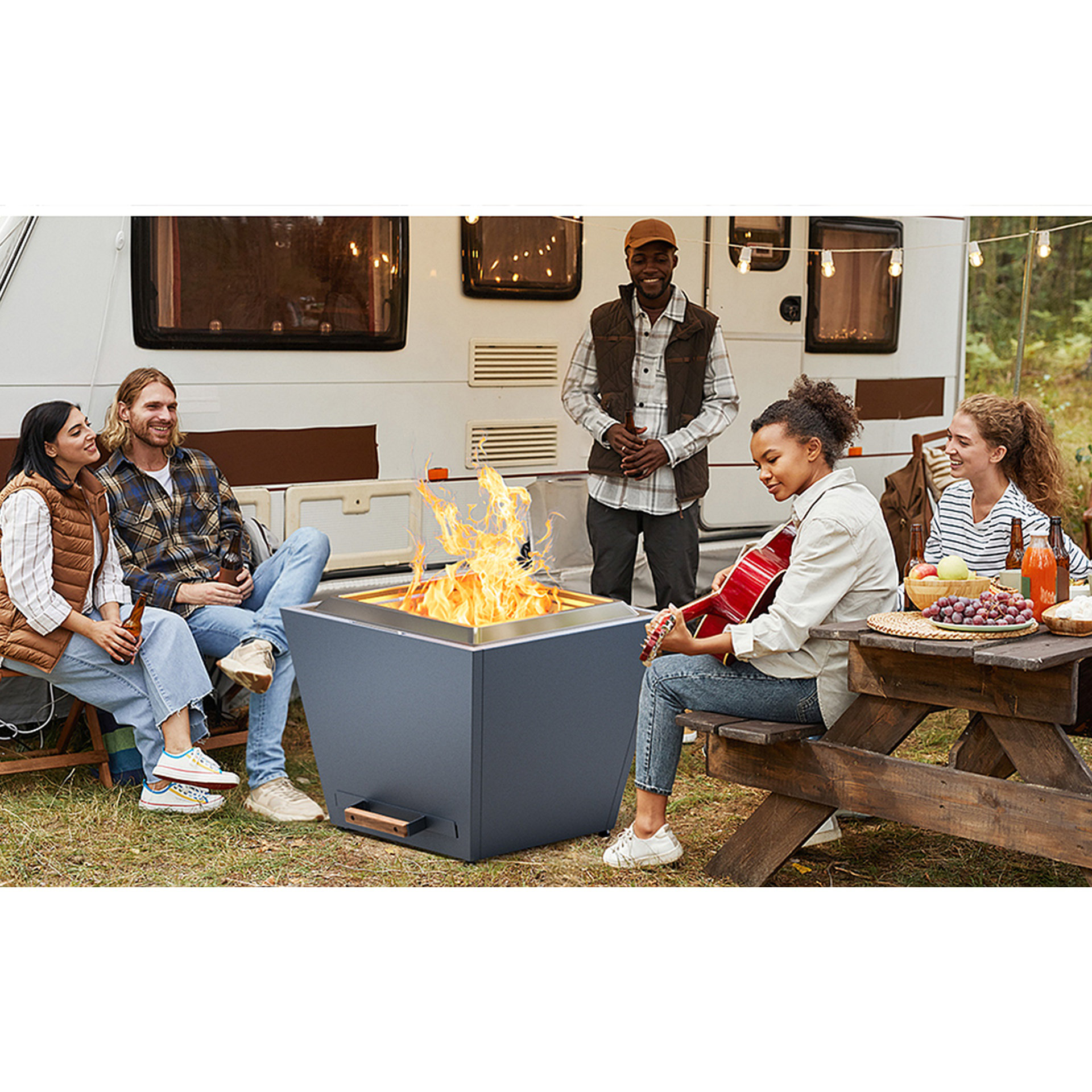 Home Decor Cyberpit One Pro Smokeless Fire Pit, W/Pull-Out Ash Pan ...