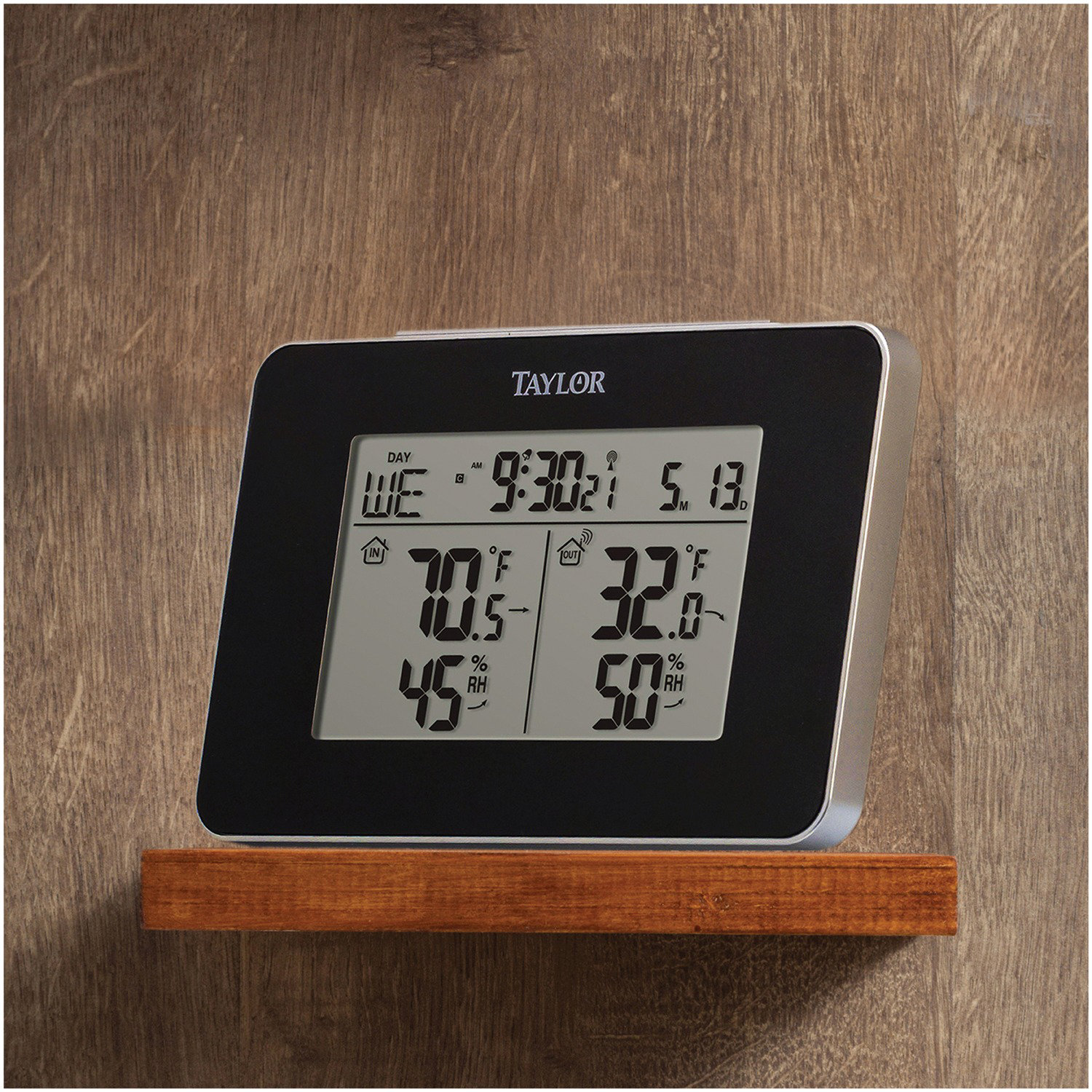 Taylor Digital Indoor/Outdoor Thermometer and Hygrometer with Wireless ...