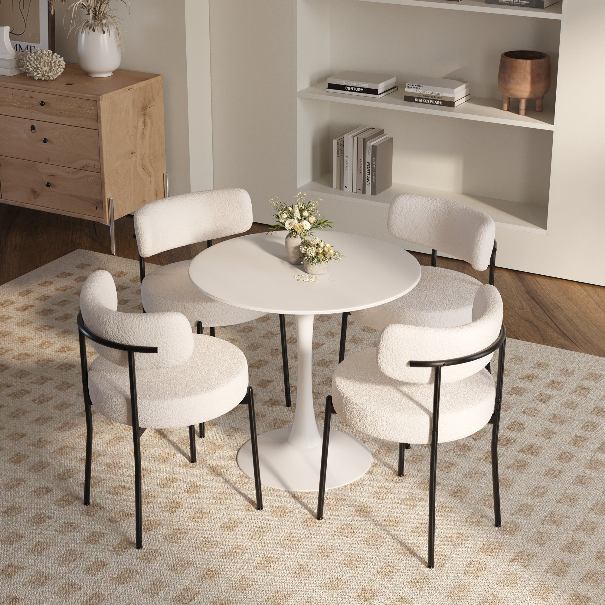 Ivy Bronx Lassandra Round Dining Set | Wayfair