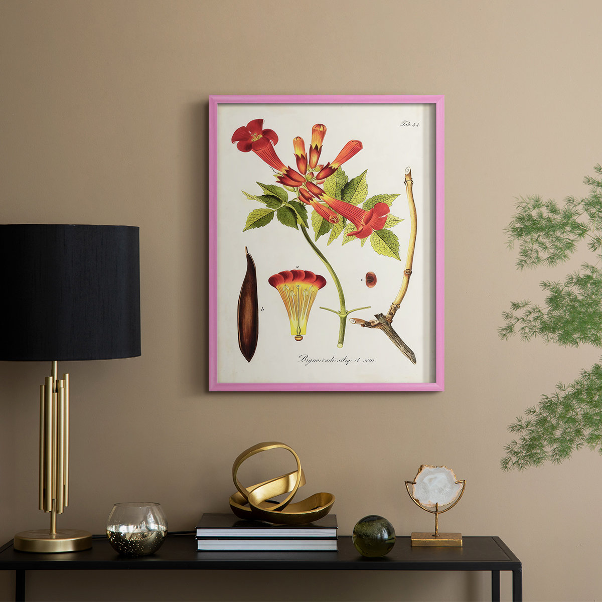 Ophelia & Co. Tropical Trumpet Flowers I Framed Print - Solid Wood ...
