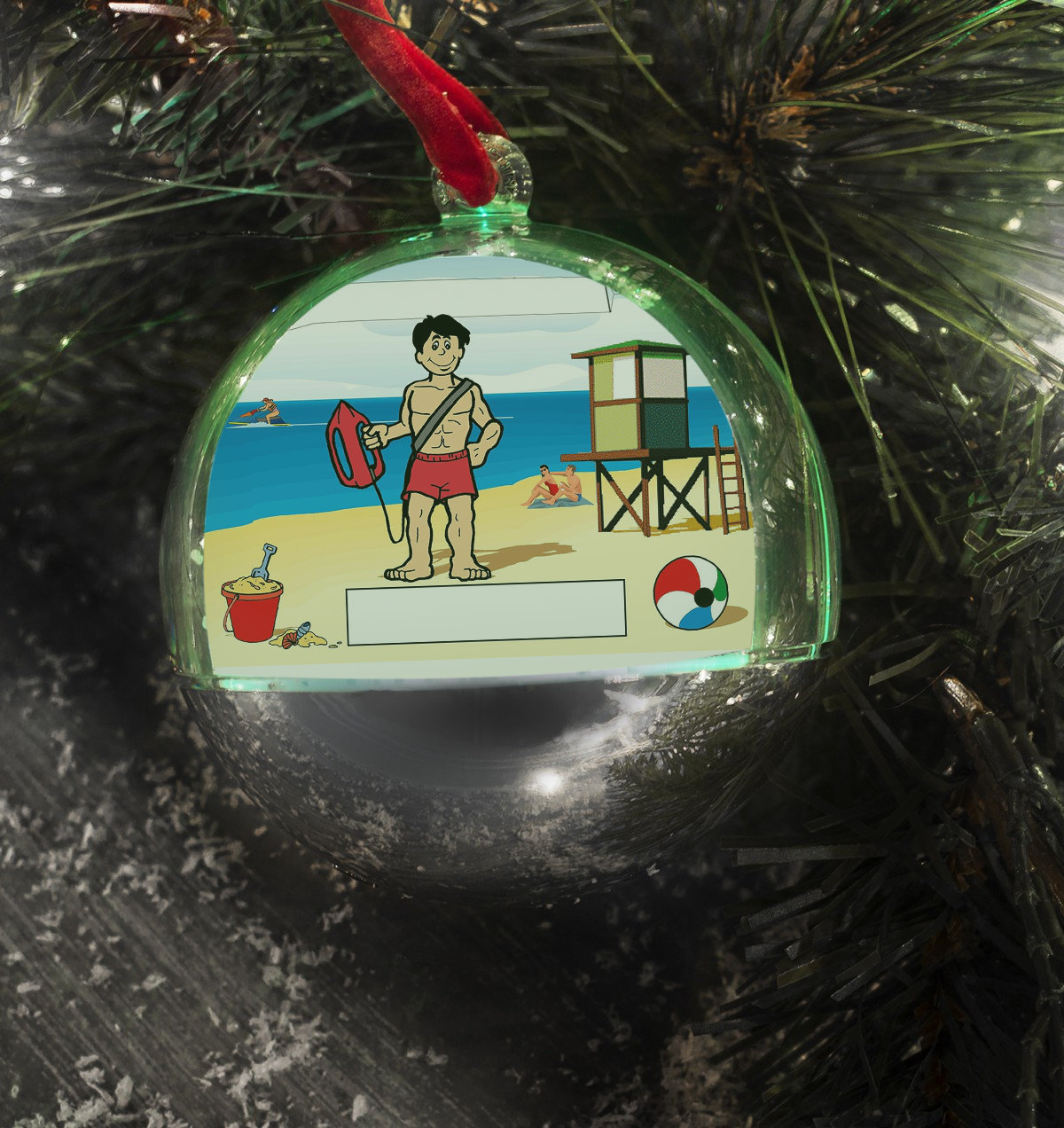 Printed Perfection Personalized Name That Toon Lifeguard - Male Lighted ...