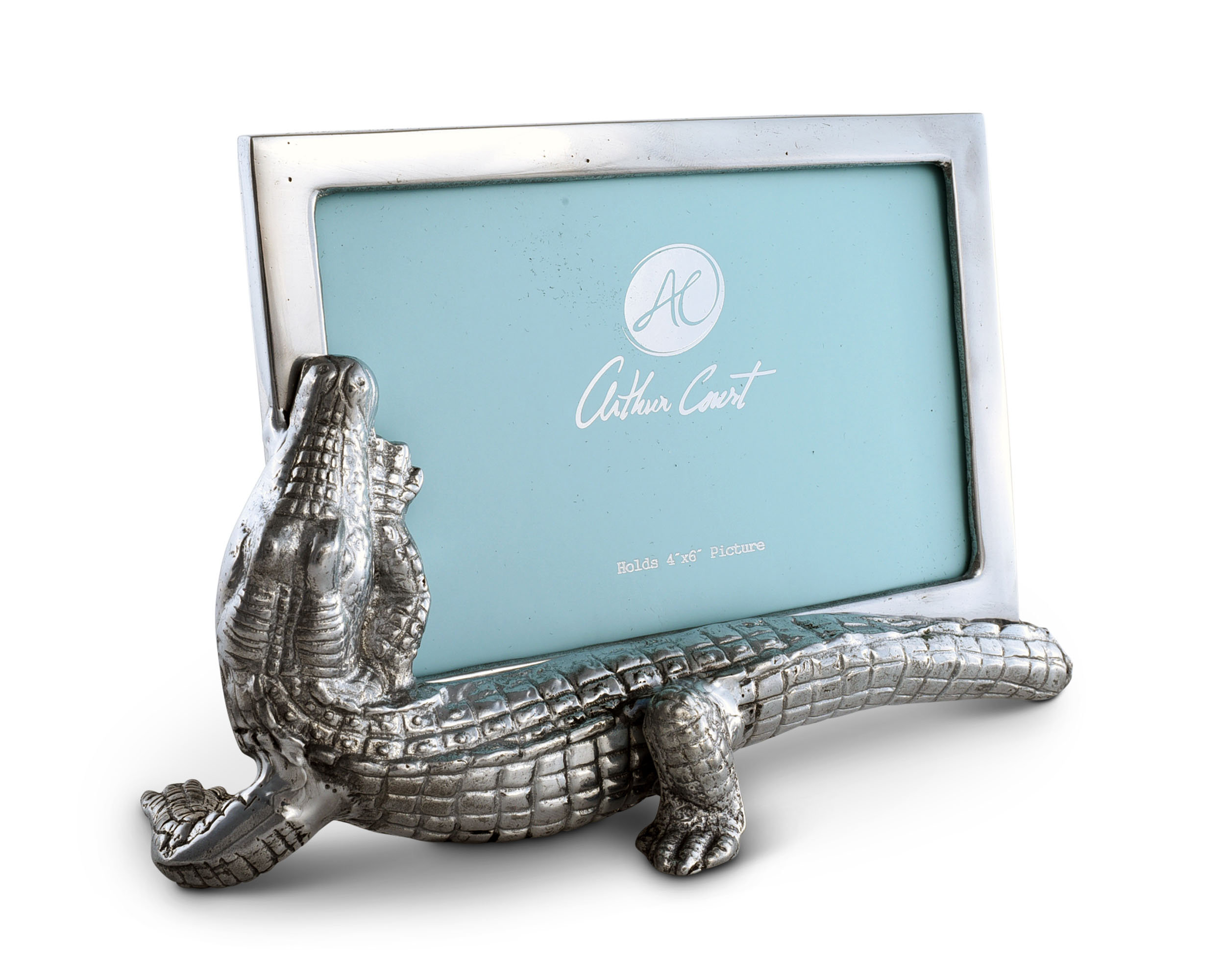 Arthur Court Alligator Metal Picture Frame | Wayfair
