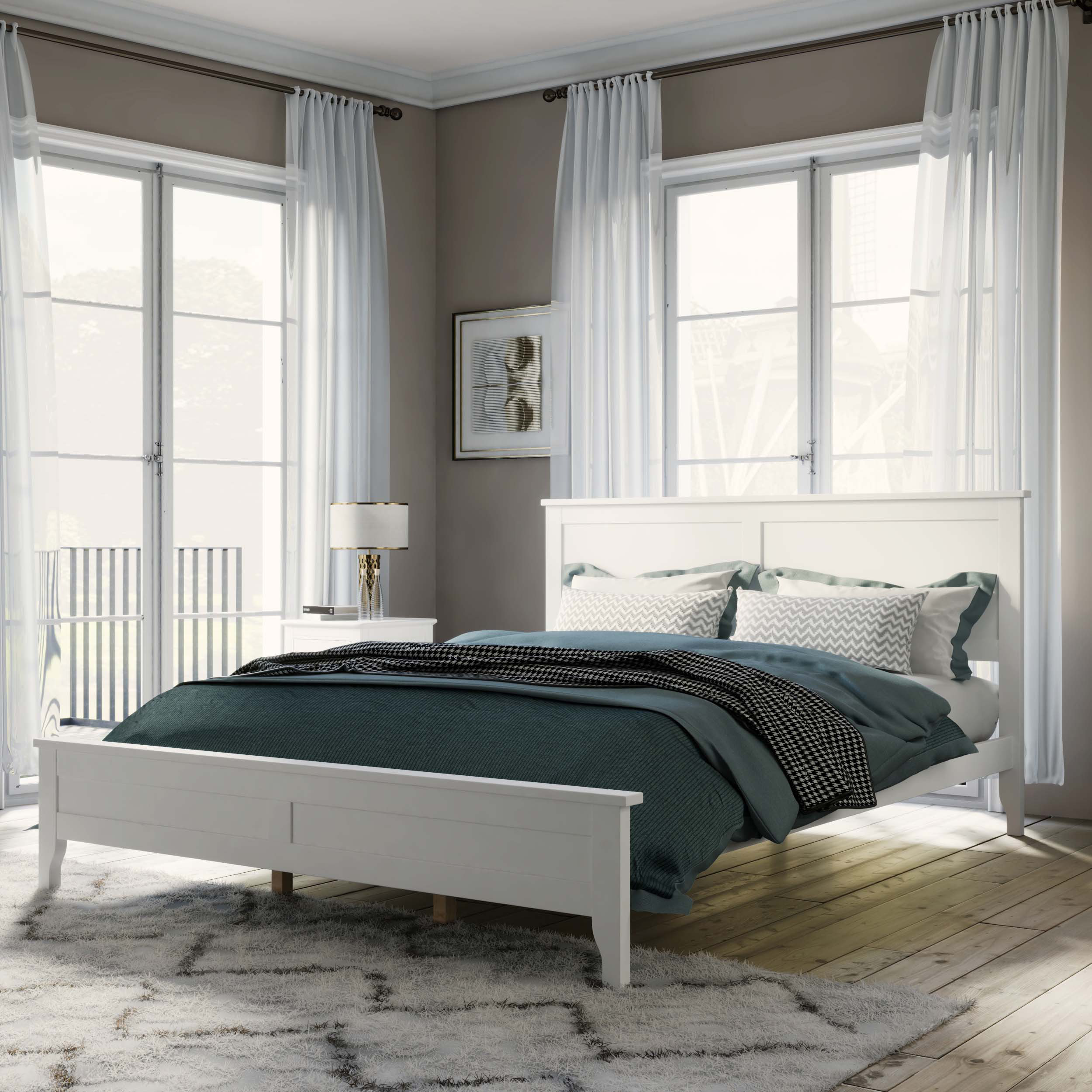 Lark Manor™ Stylish Solid Wood Platform Bed with Elegant Slat - Design ...