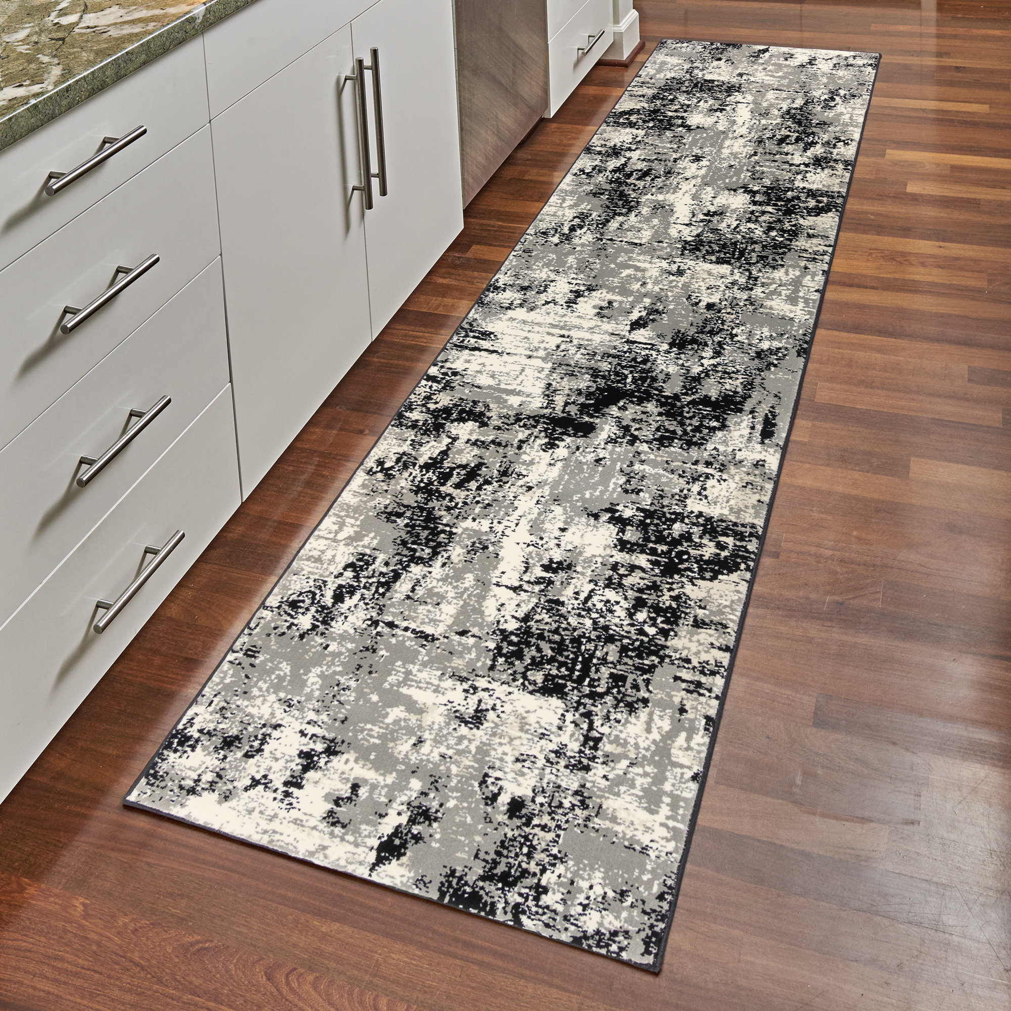Gertmenian Majestic Omari Modern Distressed Abstract Indoor Area Rug ...