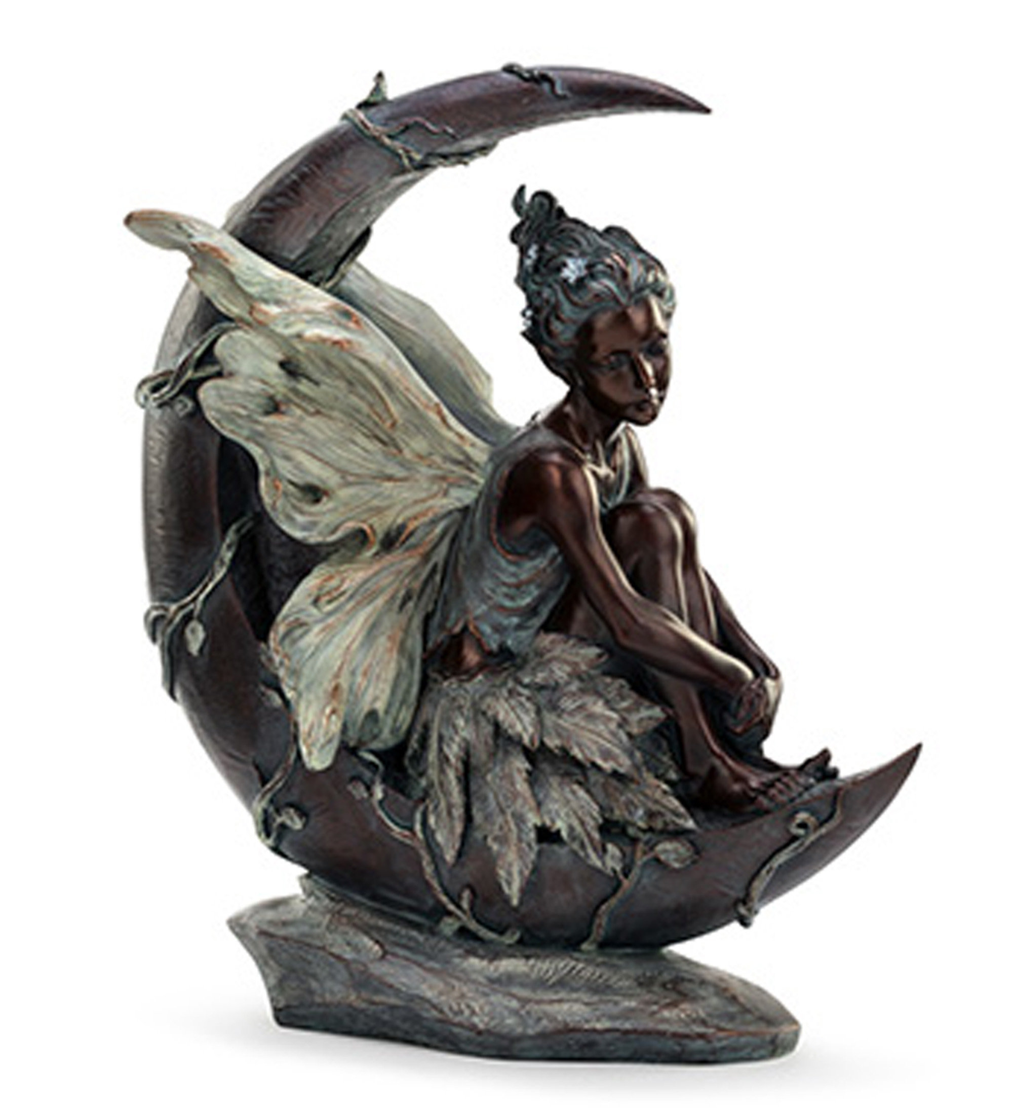 Trinx Fairy on Crescent Moon Statue & Reviews | Wayfair