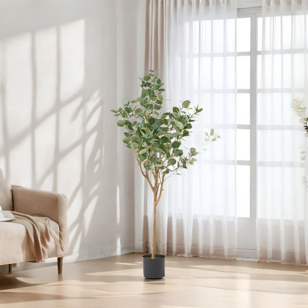 Latitude Run® 5FT Artificial Money Tree – Symbolize Prosperity And ...