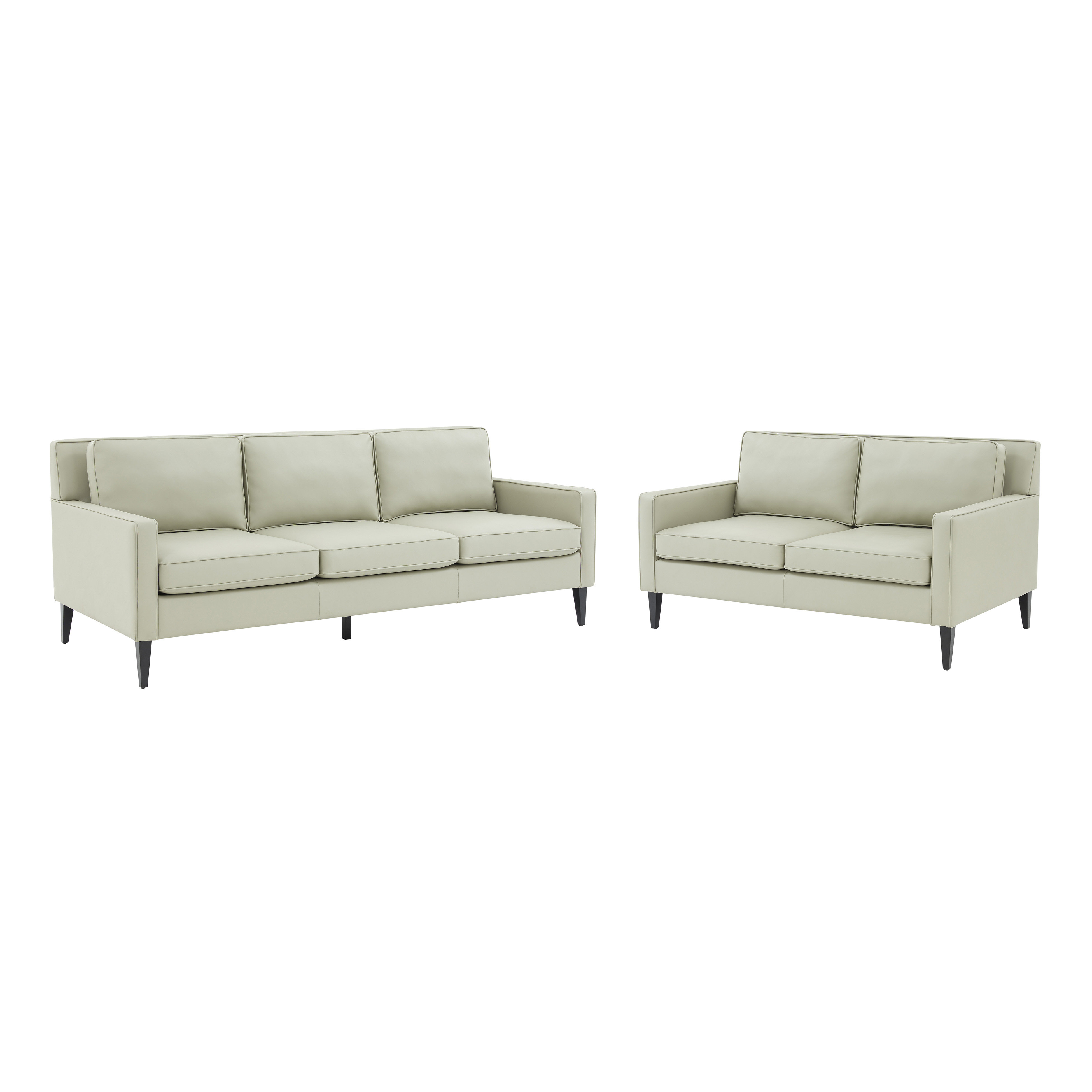 Ebern Designs Analydia Beige Tweed Sofa | Wayfair