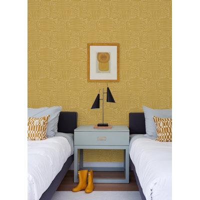 Room Mates Emily Rayna Pathways Peel and Stick Wallpaper | Wayfair